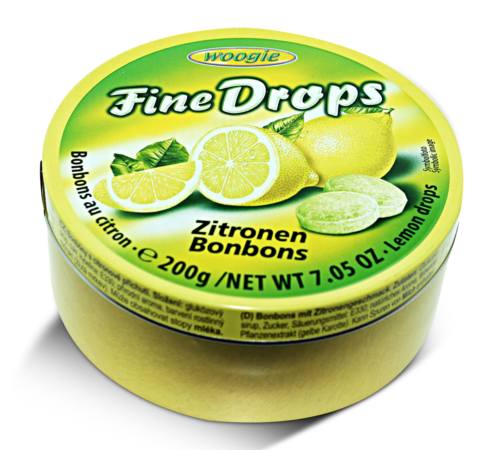 German Fine Drops Sanded Lemon Candy Tin 200gr (Zitronengeschmack) (8 ...