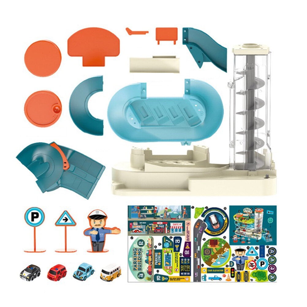 Electric Rail Car Ramp Toys,Car Adventure Toy for Car Race Track Toy ...