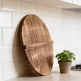 FSAGAE Round Solid Wood Lid for Clay Pots Casserole and Cast Iron ...
