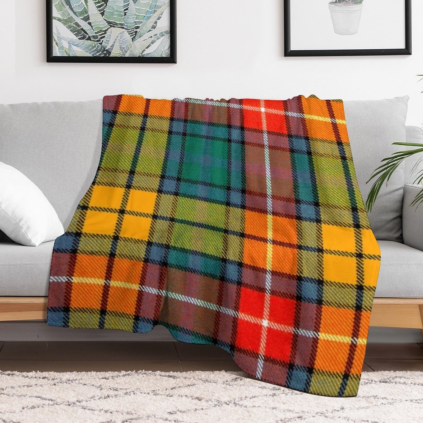 Click here for Fnupi Buchanan Ancient Light Weight Tartan Blanket... prices