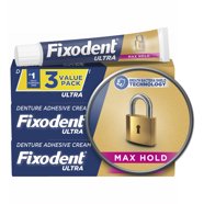 Fixodent Advanced Max Hold Denture Adhesive, 2.2 Ounce (Pack of 4 ...