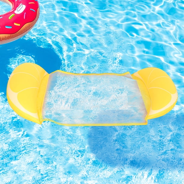 Clairlio Foldable Floating Water Hammock Lounger Inflatable Bed Adult ...