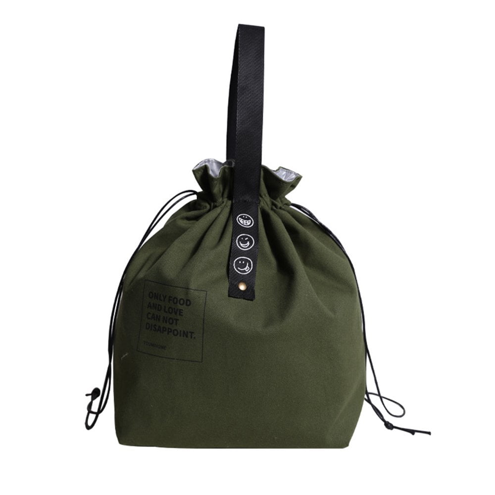 Reusable Lunch Box Canvas Tote Bags Super Insulated Aluminium Foil Lunch Bag for Work Meals Picnics Outdoor Barbecues Food Management Walmart