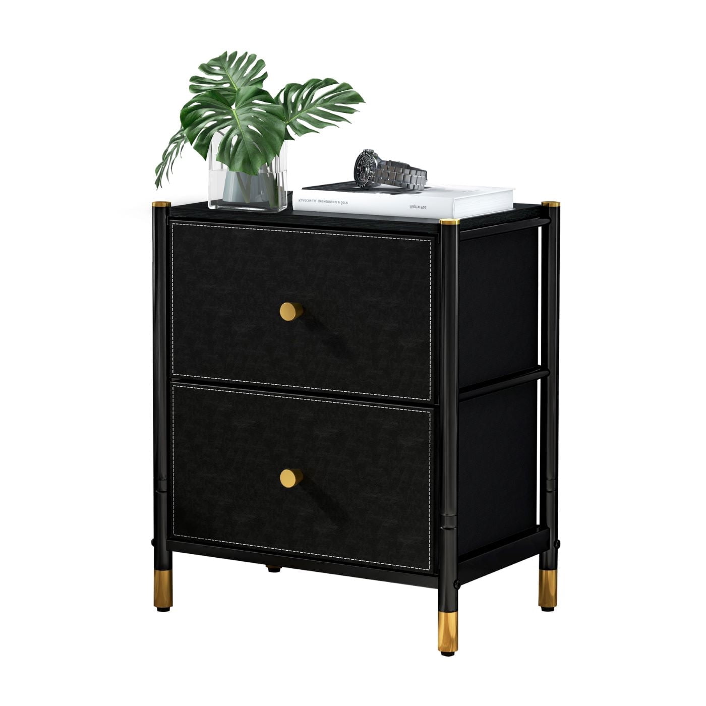 Click here for Decomomo Nightstand With Drawers 2-Tier End Table... prices