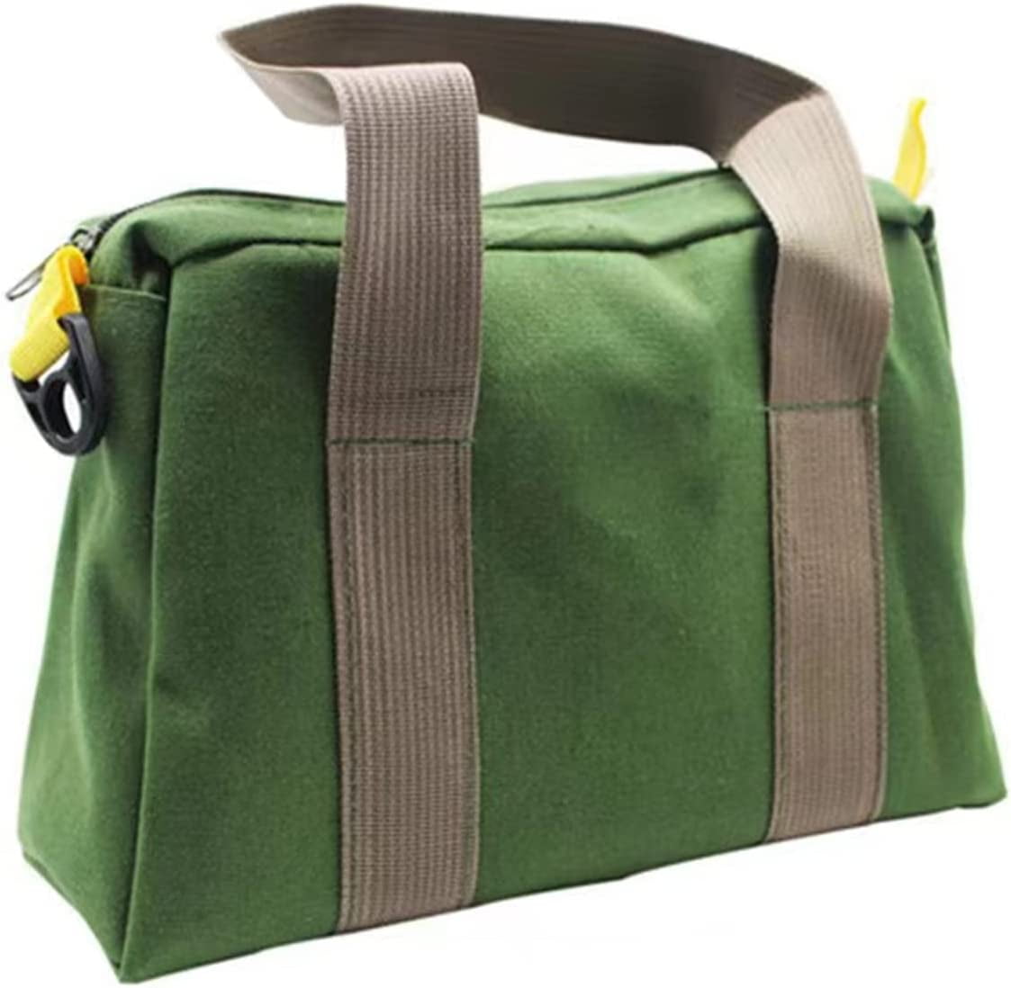 Visland Wide Mouth Tool Bag, Canvas Heavy Duty High Capacity Handbag ...