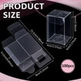 100Pcs Rectangle Transparent Plastic PVC Boxes Gift Packaging ...