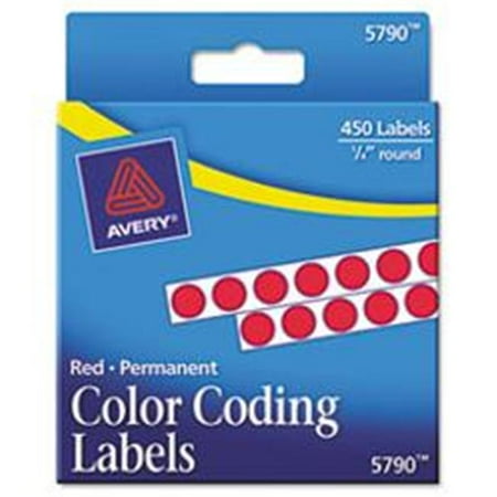 Avery AVE05790 Avery Permanent Self-Adhesive Color-Coding Labels 1/4in ...