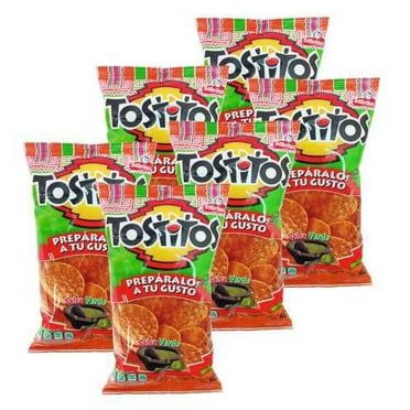 Sabritas Tostitos Salsa Verde, Mexican Edition, Pack of 10, Chili Corn ...
