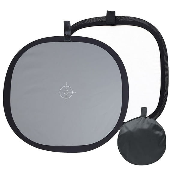 60x60cm Portable Foldable Camera Photography 18% Reflector Two Sides ...
