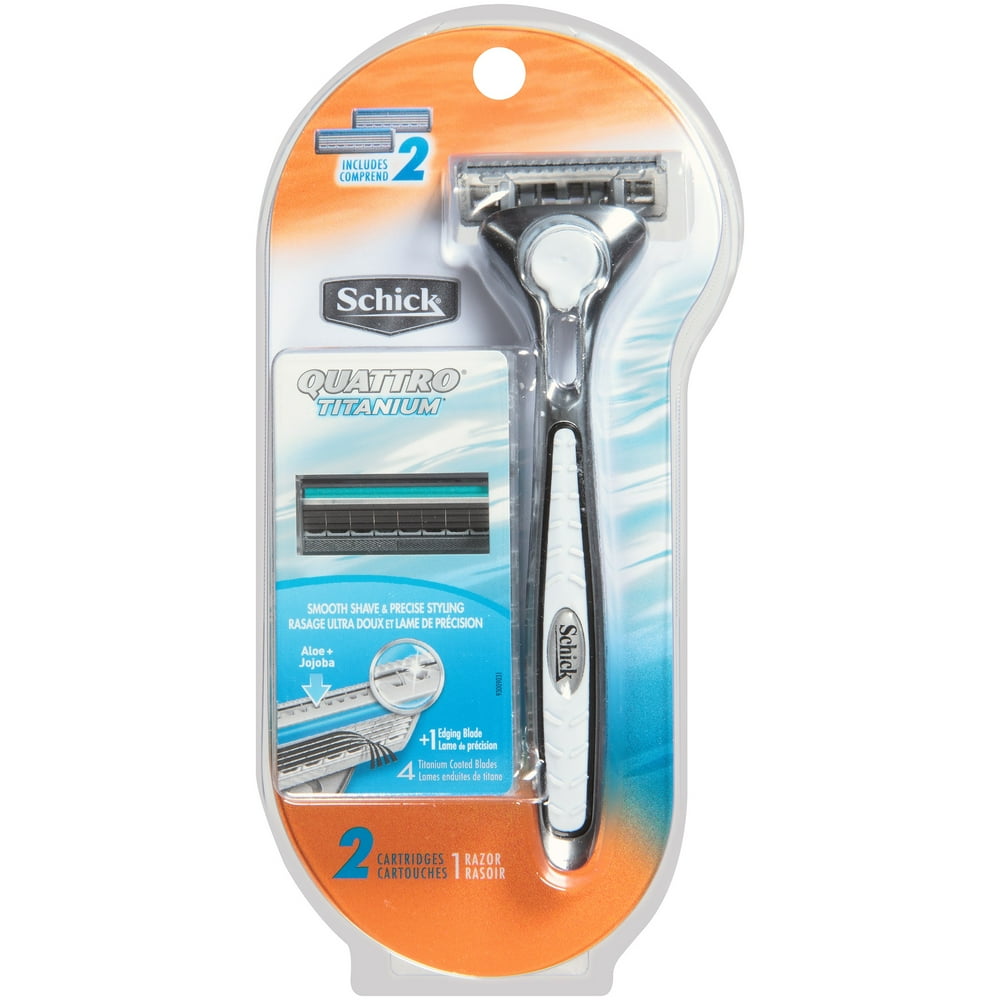 Schick Quattro Titanium Razor Plus 2 Refills - Walmart.com - Walmart.com