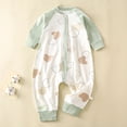 Baby Boy Girl Solid Romper Ribbed Long Sleeve Bodysuit Jumpsuit Infant ...