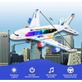 Children's Light Up Bump & Go Battery-Operated Airplane Toy, Big ...
