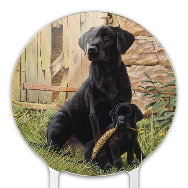 Black lab wedding cake topper | Honestweddingadvice.com