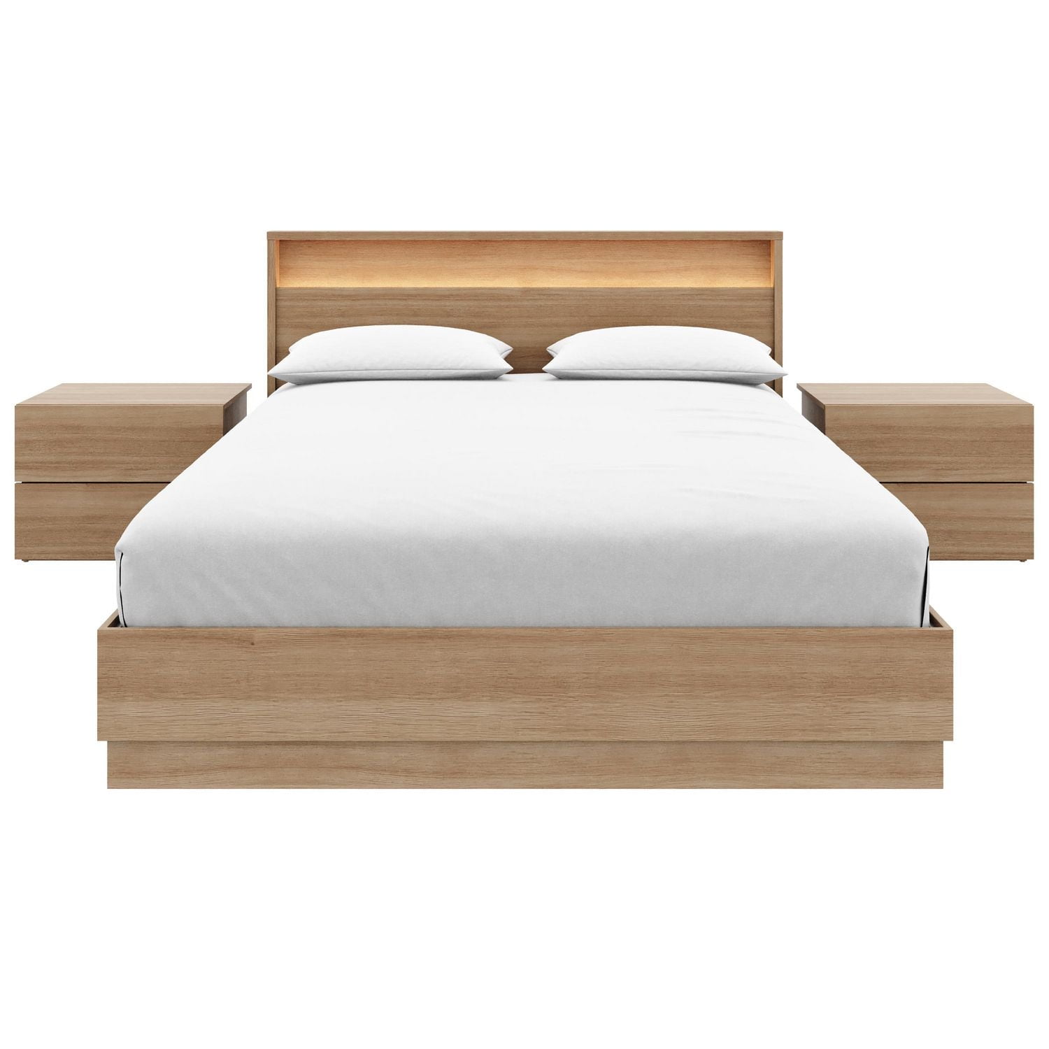 Click here for Nexera Hudson 4 Piece Bedroom Set With Slatted Bed... prices