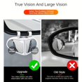 Oval Blind Spot Mirrors, Car Rearview Mirror, 360° Rotatable, Front And ...