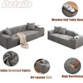 Boucle Upholstered, 5-Seater Modular Sofa Set | Ideal for Living Room ...