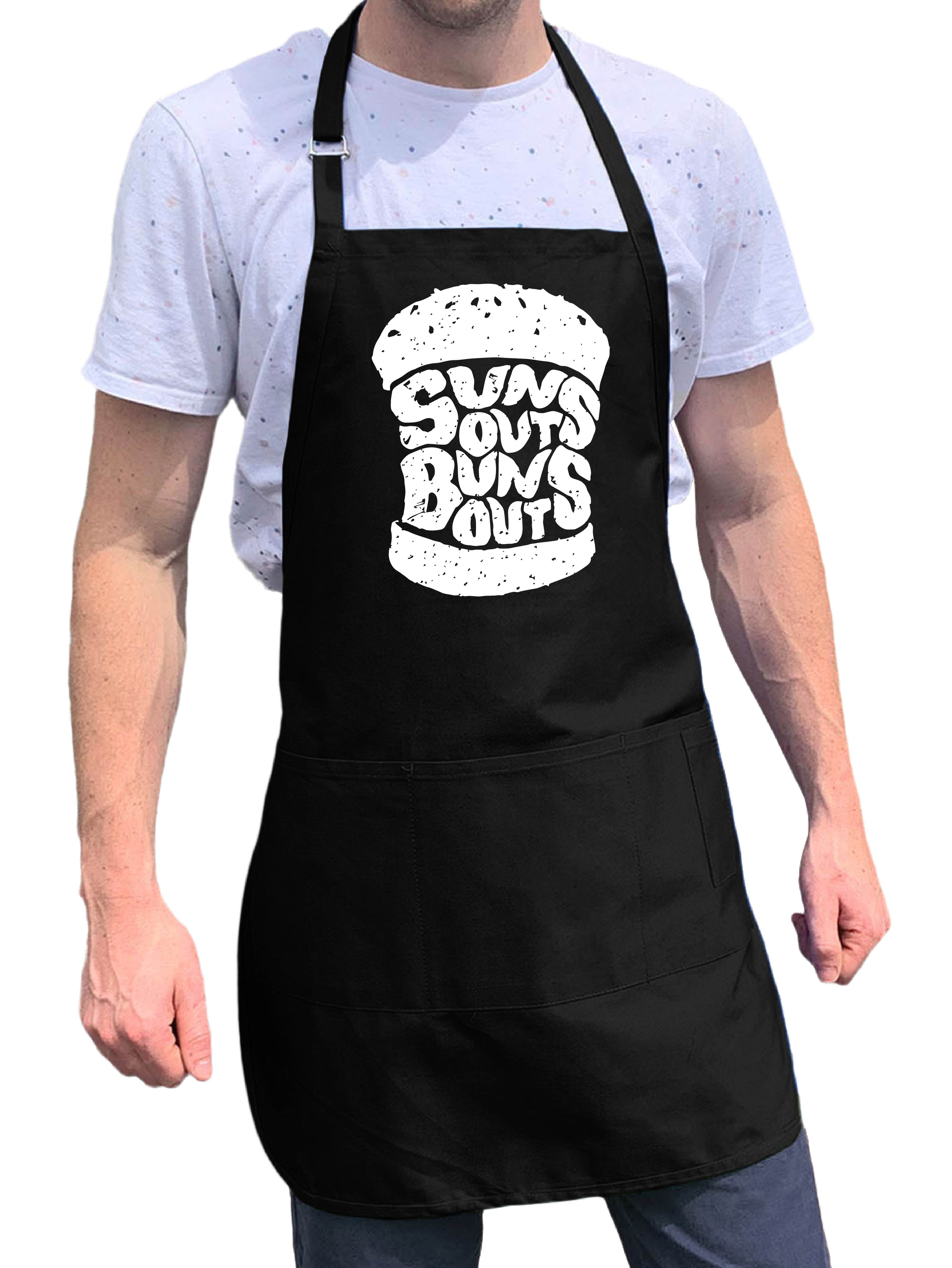 ApronMen, Funny Aprons For Men - Suns Out Buns Out - 100% Cotton with ...