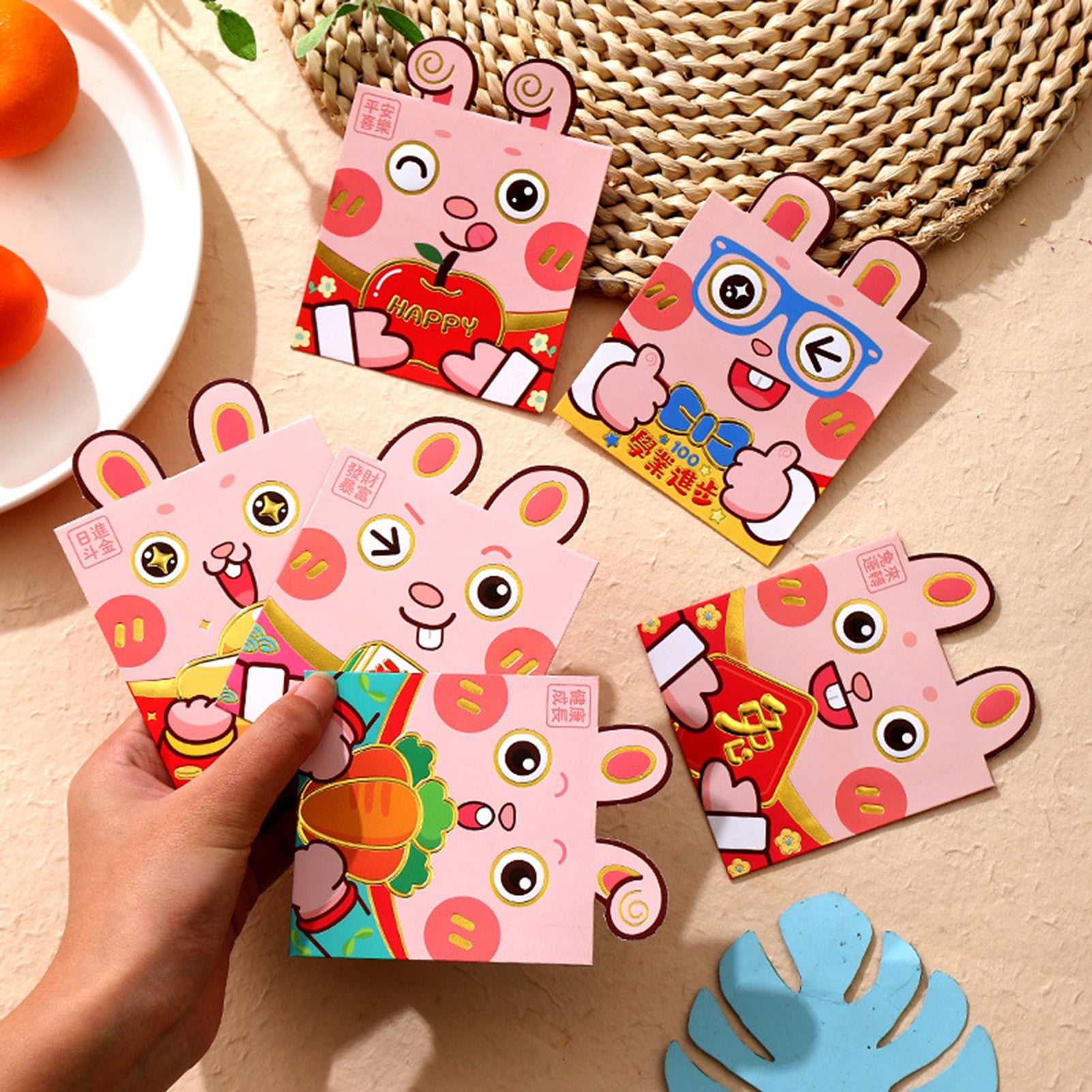 Udiyo 12 24 36pcs 2023 Chinese Red Envelopes With Built In Socket Good