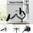 Dual Ultrawide Monitor Mount for 22-35 inch Computer Screens, 2 Monitor ...