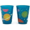 16 Pack Plastic Outer Space Cups for Kids, Galaxy Party Favors for ...