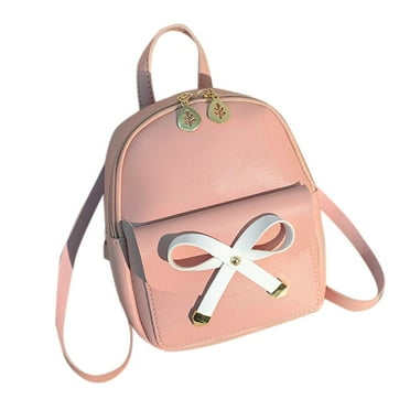 Mini Leather Backpack Purse 3 Pieces Set Bowknot Small Backpack Cute ...