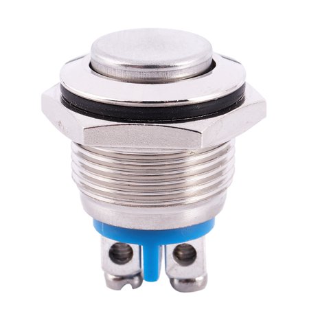 Normally Open NO N/O 16mm Metal Momentary Round Push Button Switch AC ...