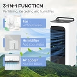 HOMCOM Portable Stand AC Unit, Indoor Room Air Cooler, Oscillating ...