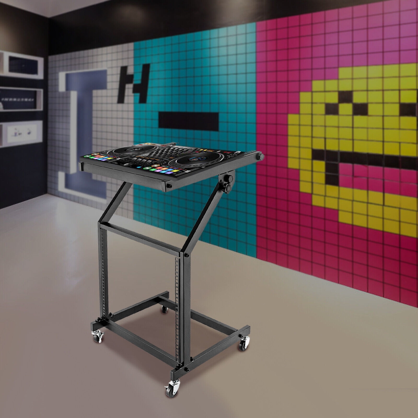 SHZICMY Modern 12U Rack Mount Mixer Case Stand Studio Equipment Cart ...