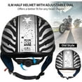 ILM 205V ABS Half Helmets, DOT Approved Small Men's Helmet with Helmet ...