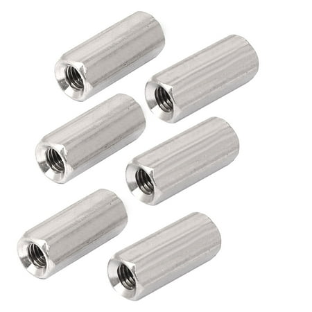 M5x20mm Stainless Steel Threaded Bar Rod Studding Hex Connector Deep ...