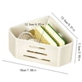 7 Inch Kitchen Sponge Holder Adhesive Soap Brush Rack Carbon Steel ...