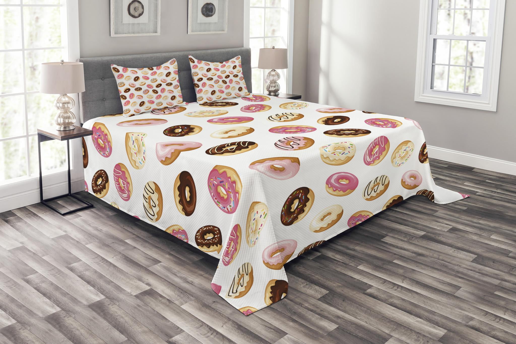 Food Bedspread Set King Size, American Traditional Classic Breakfast ...