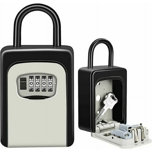 Secure Key Box, Outdoor Key Box with 4 Digit Code, Key Hide Cupboard ...