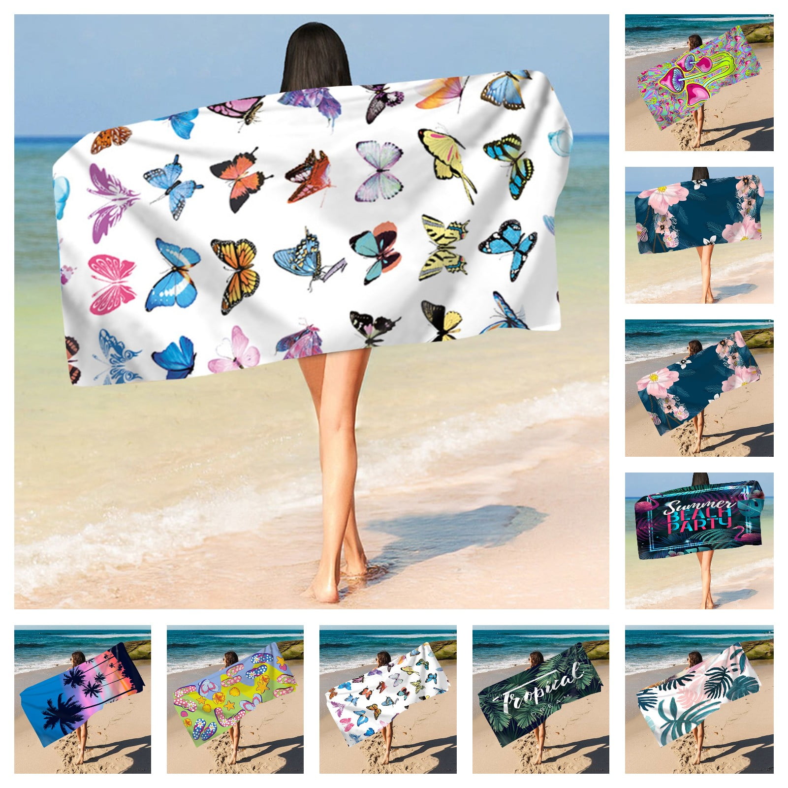 Honrane Sports Towel Digital Printing Strong Water Absorption Quick Dry ...