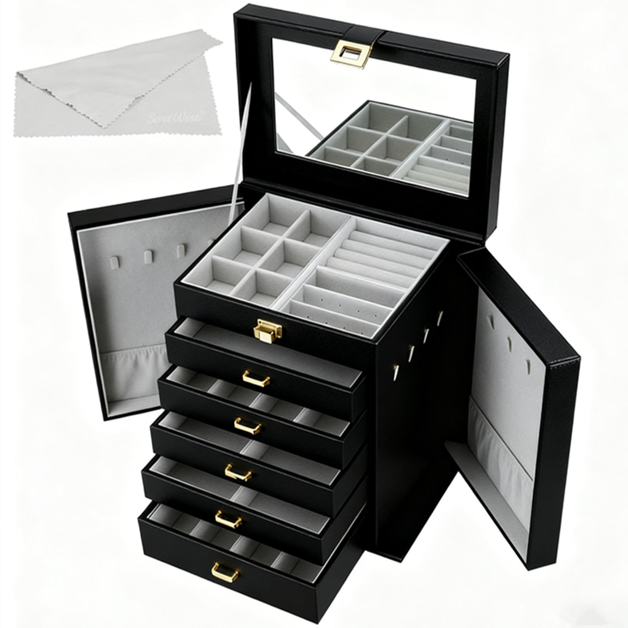 Click here for Sortwise 6 Layers Womens Jewellery Boxes Table Top... prices