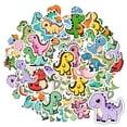 35pcs Funny Dinosaur Stickers Cute Cartoon Stationery Stickers for ...
