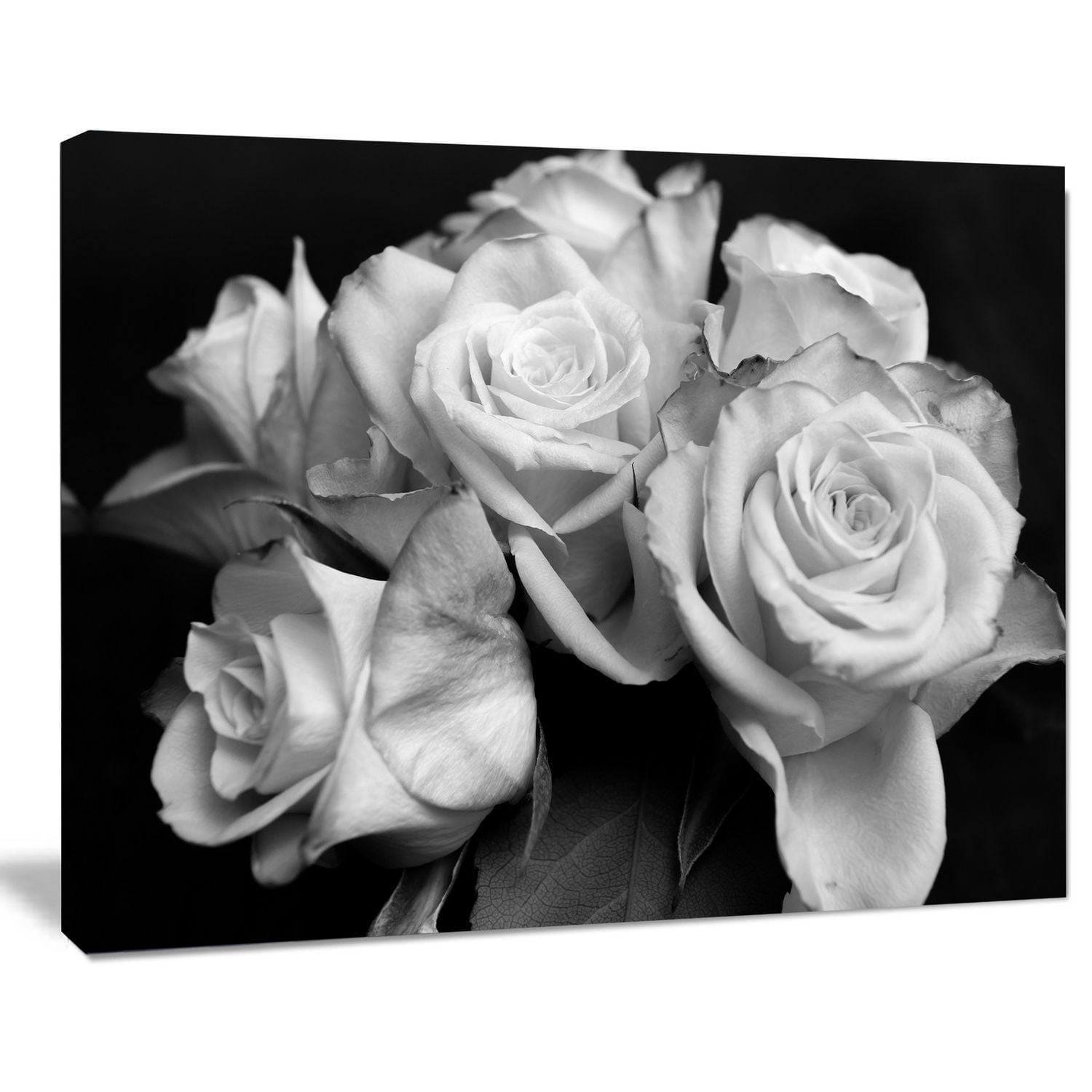 Click here for Designart Design Art Bunch Of Roses Black And Whit... prices