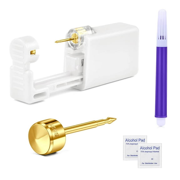 Deago Ear Piercing Gun Kit, 326Pcs, Stainless Steel Needles, DIY ...