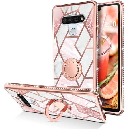 LG Stylo 6 Case, Phone Case LG Stylo 6,Slim Silicone 360° Ring Holder ...