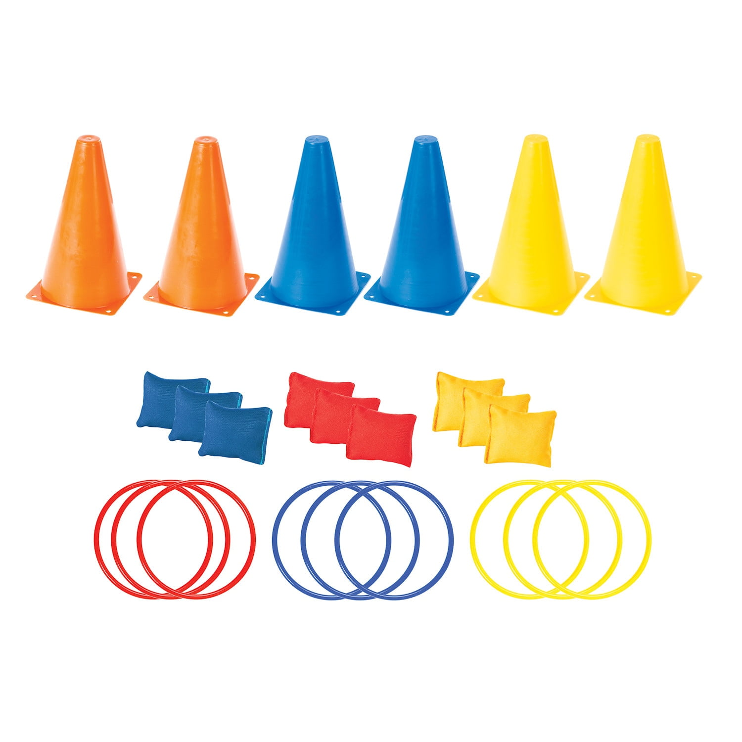 Backyard Carnival Game Set Children's Ring Toss Bean Bag Toss & Cones ...