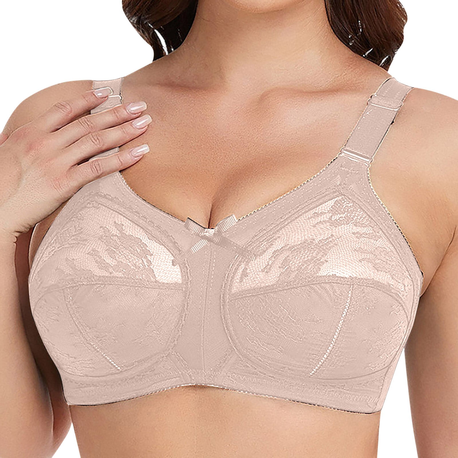 Click here for Xiaowwww Womens Plus Size Bra Minimiser Lace Full... prices