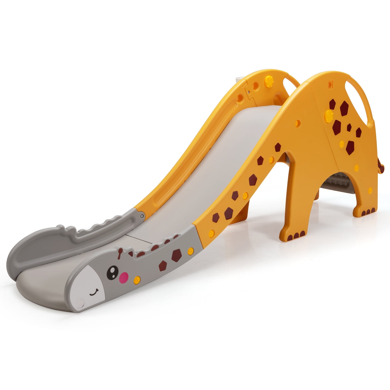 Topbuy Kids Giraffe Slide Baby Play Climber Slide Set with Basketball ...