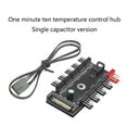 1 to 10 Way Splitters Hubs 4Pin PWM Fan Power Supply Cable Control ...