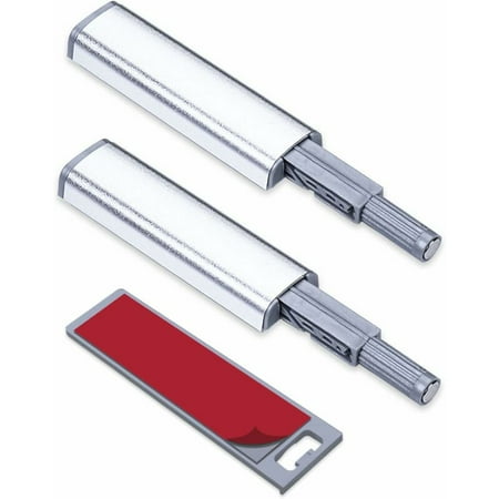 Push to Open Magnet Cabinet Door 2 Pcs Aluminum Magnetic Latch Push ...