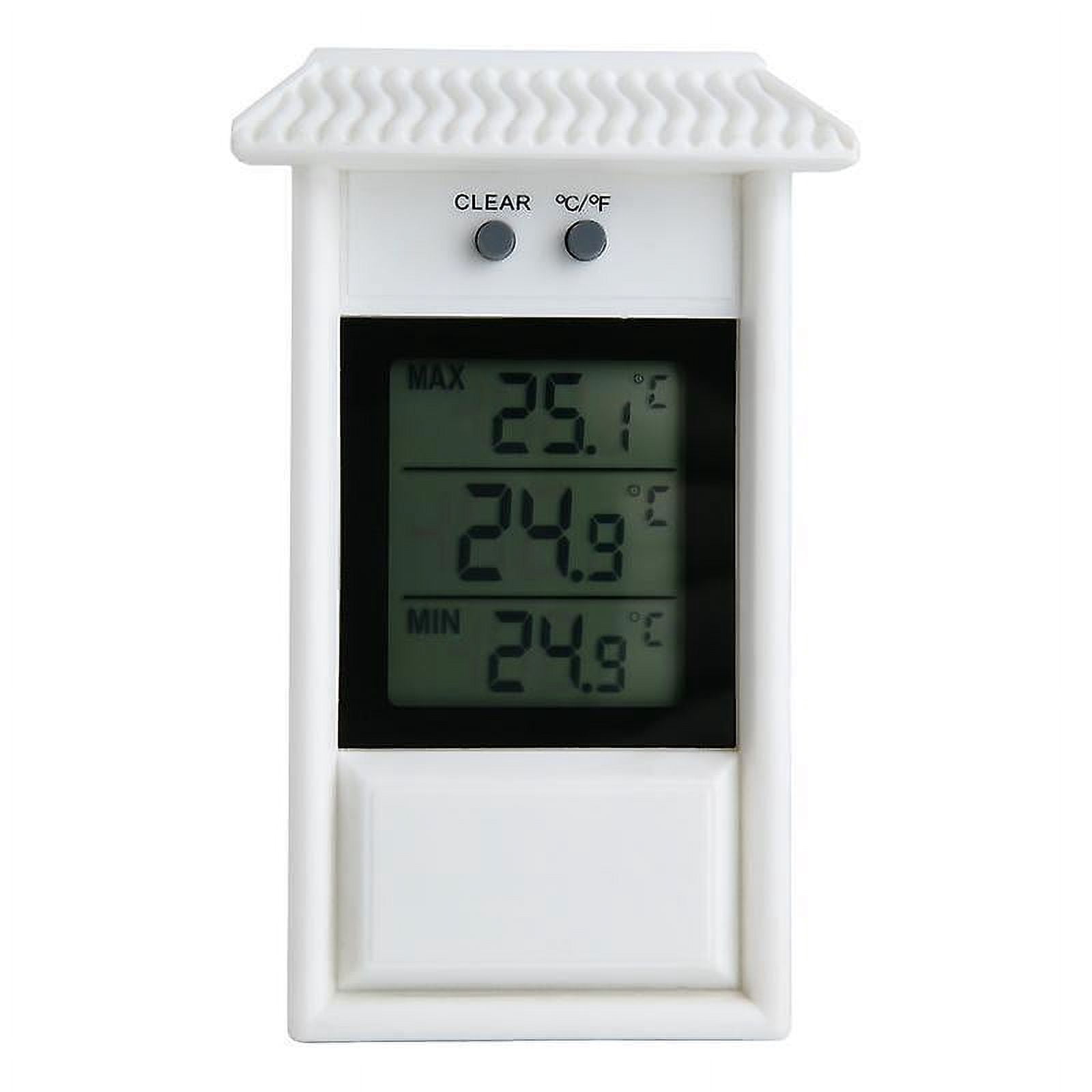 Termómetro digital de mínima y máxima: controle las temperaturas ...