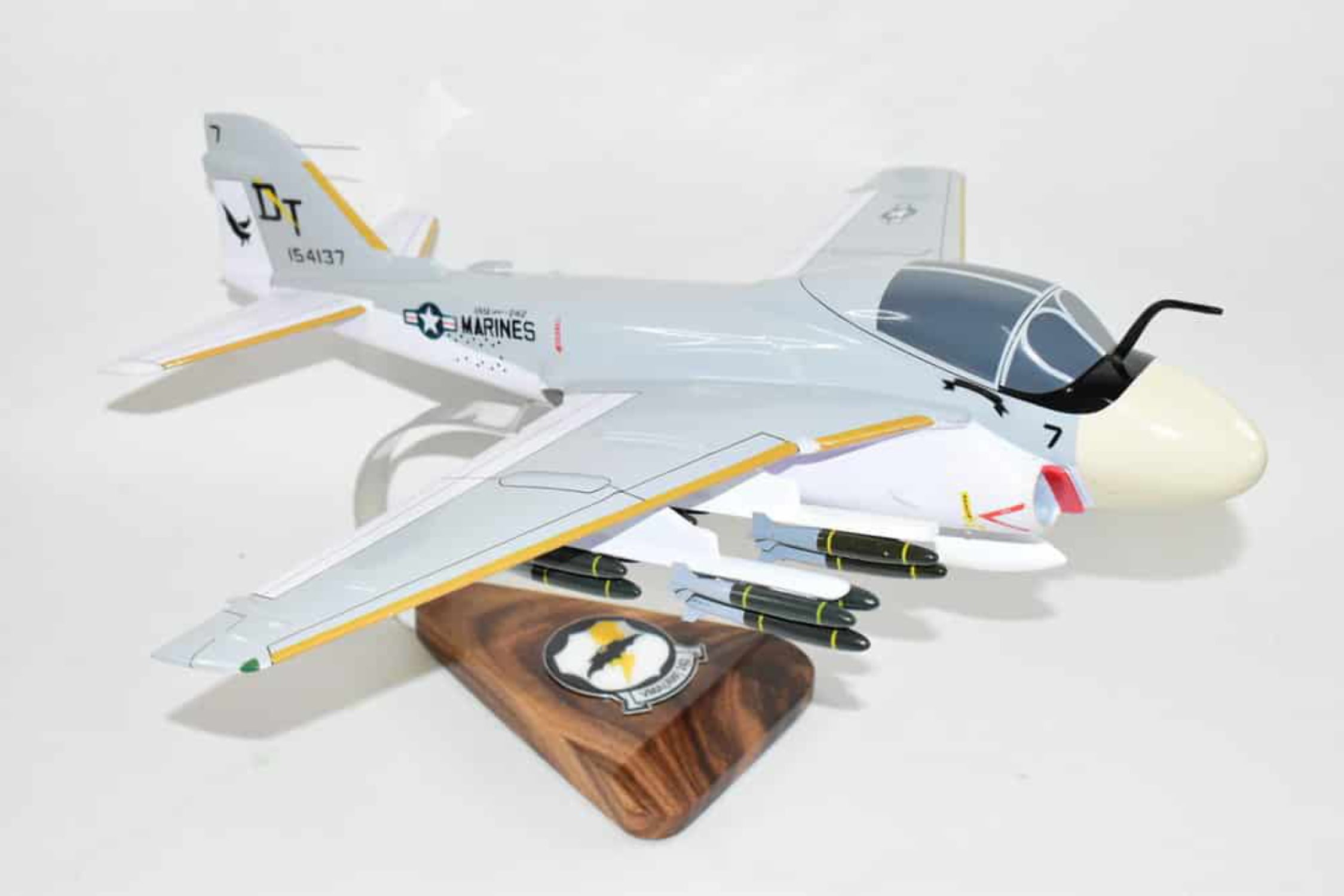 VMA(AW)-242 Bats A-6 (1980s) Intruder Model, 1/36th Scale, Mahogany ...