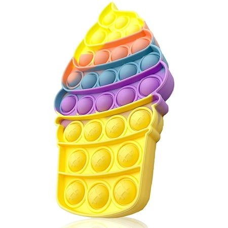 Ice Cream Fidget Sensory Bubble Stress Toy, Fidget Push Toy, Pop ...