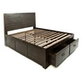 Jofran Jackson Lodge Rustic Distressed Acacia Queen Storage Bed ...