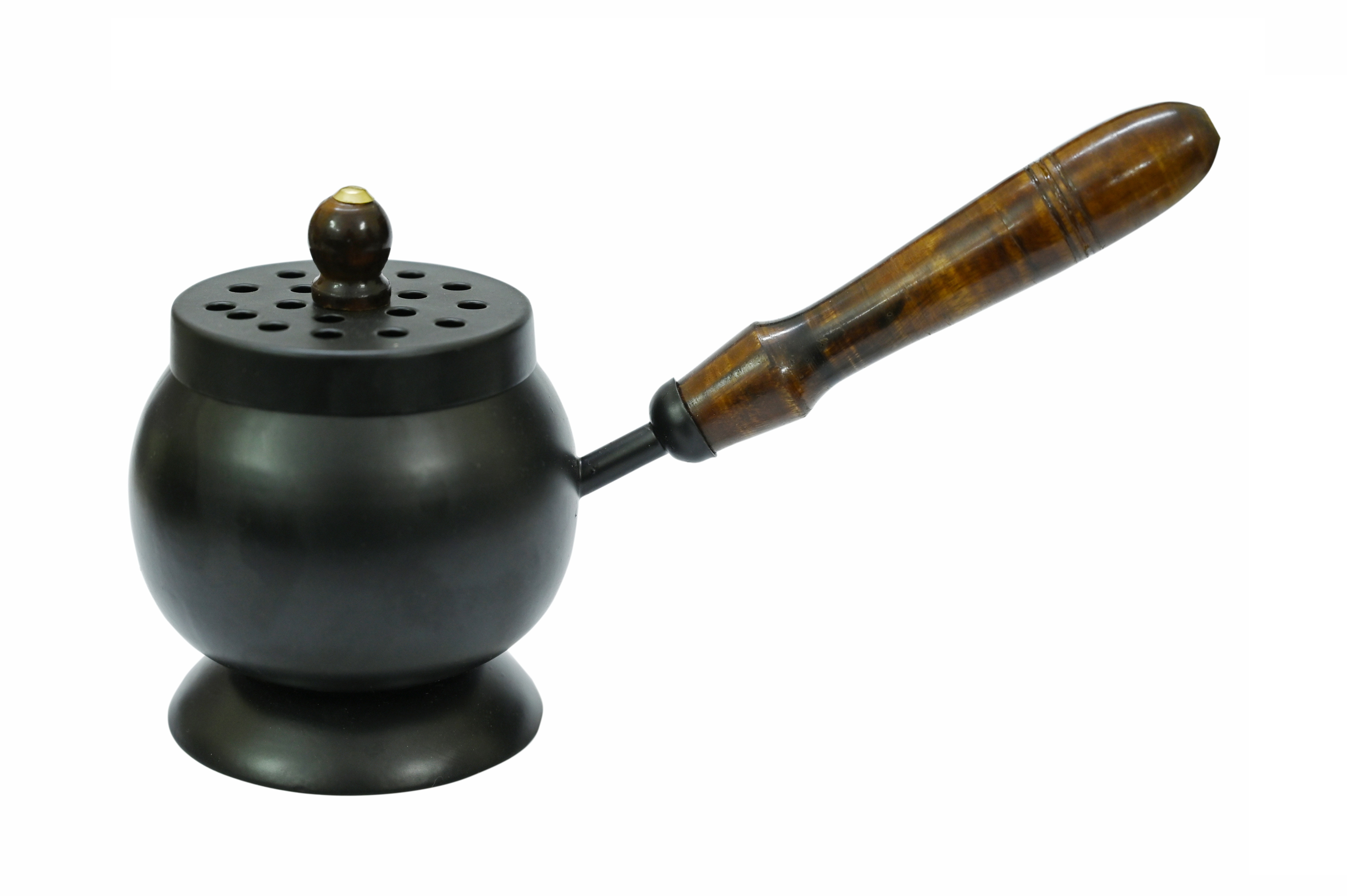 diollo Metal Charcoal Incense Burner Butler Wooden Handle Loban ...