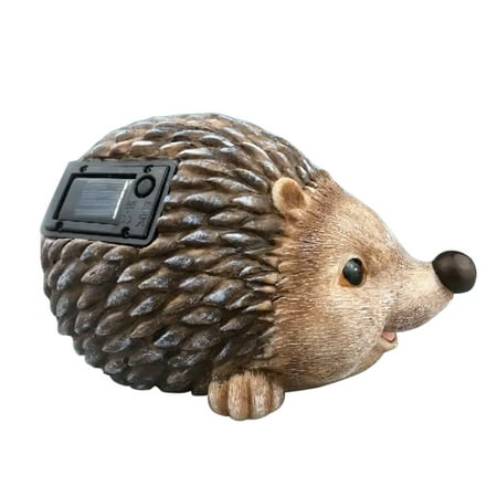 Garden Decoration Solar Powered With Succulents Gift Hedgehog Figurine ...